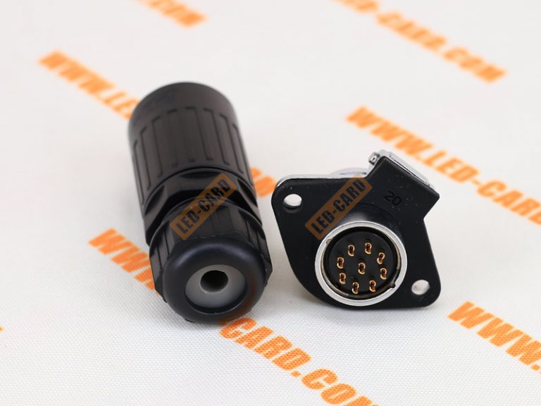 9 pin industrial Connector for led display – LED-CARD Shopping