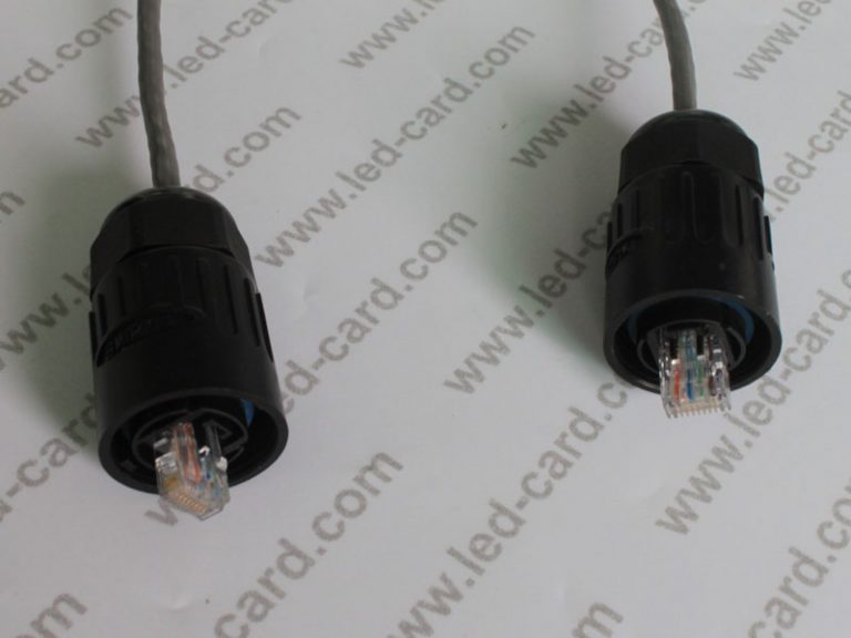 LED Display cabinet RJ45 connector – LED-CARD Shopping